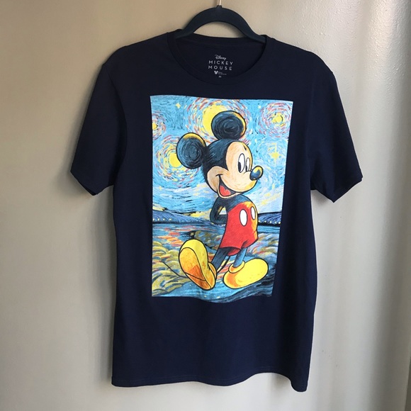 Disney | Shirts | Disney Mickey Mouse Starry Night Tshirt | Poshmark